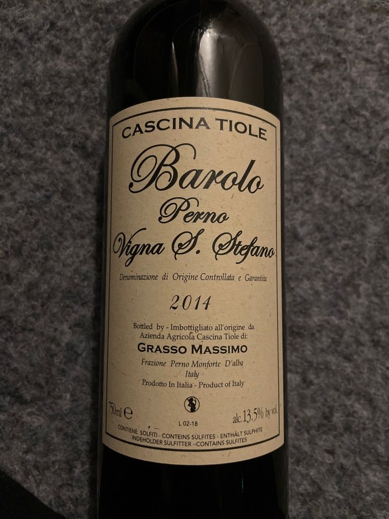 2014 Cascina Tiole Barolo S. Stefano di Perno, Italy, Piedmont, Langhe, Barolo - CellarTracker