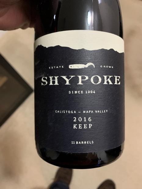 2016 Shypoke Cellars Keep Calistoga, USA, California, Napa Valley ...