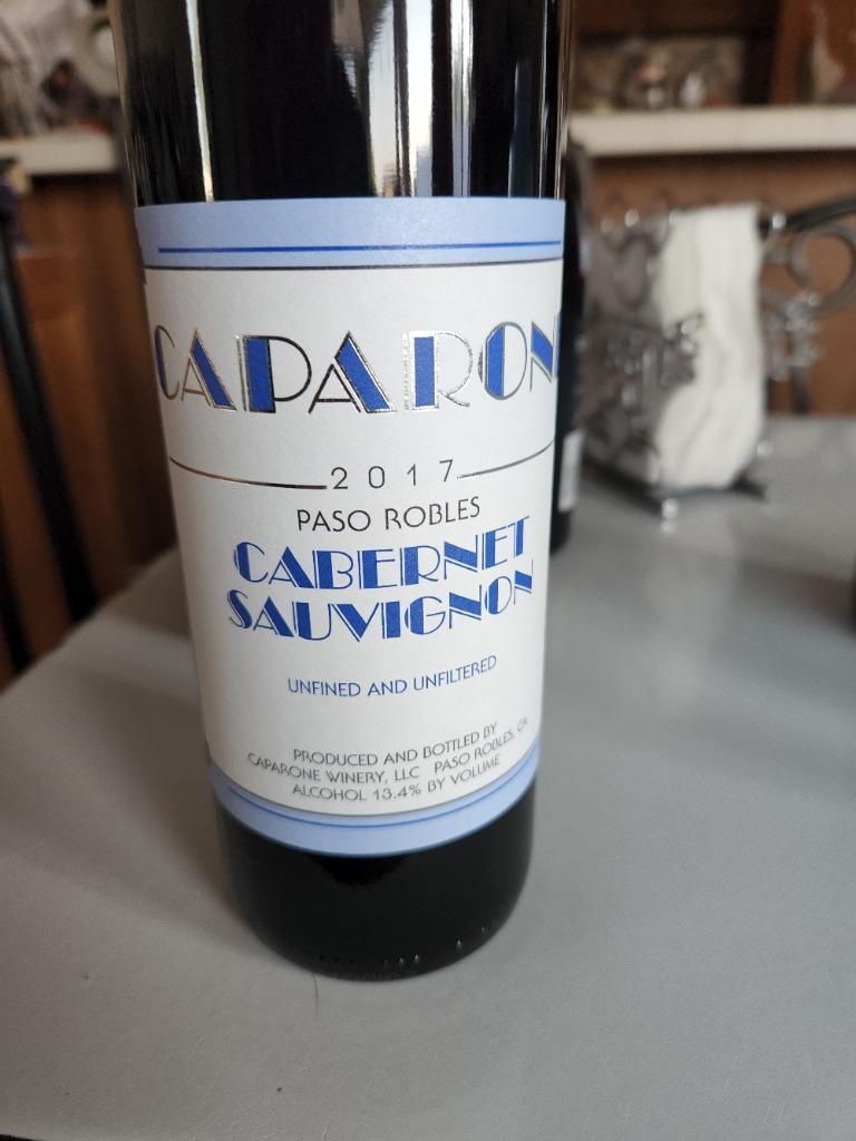 2018 Caparone Cabernet Sauvignon, USA, California, Central Coast, Paso ...