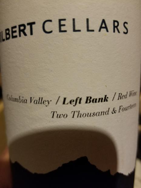 2014 Gilbert Cellars Left Bank, USA, Washington, Columbia Valley ...