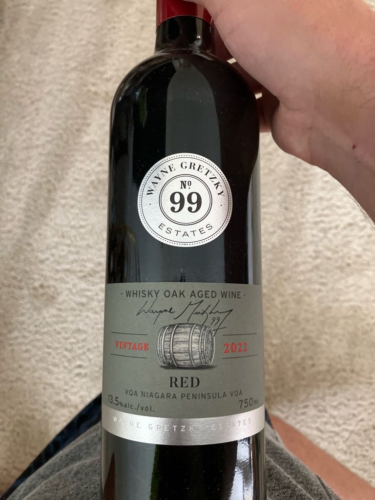 2023 No. 99 Wayne Gretzky Estates Whisky Oak-Aged Wine, Canada, Ontario ...