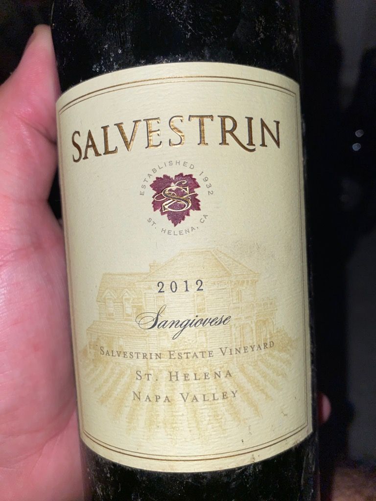 2012 Salvestrin Retaggio Salvestrin - Dr. Crane Vineyard, USA ...
