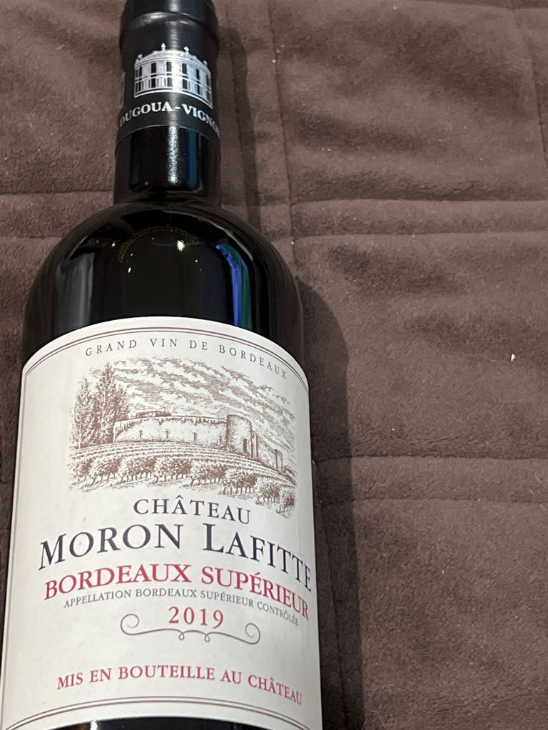 2019 Château Moron Lafitte, France, Bordeaux, Bordeaux Supérieur ...