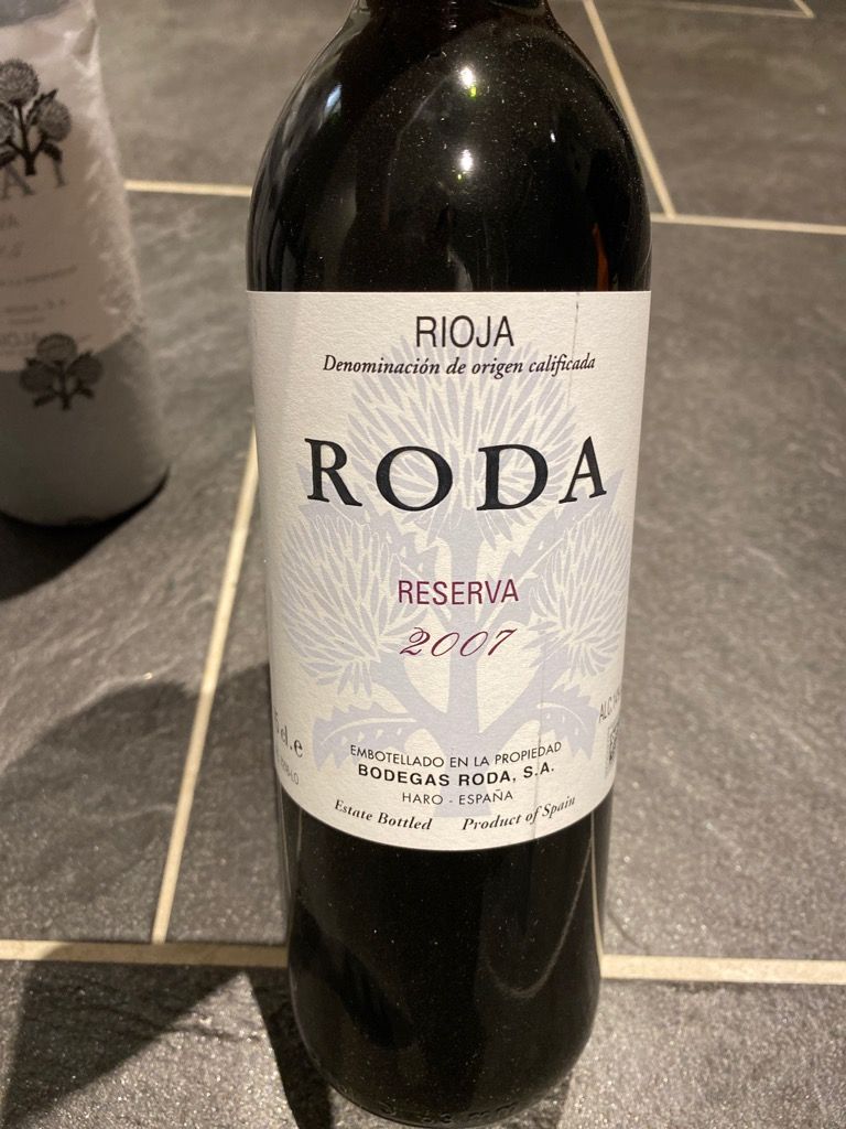 2007 Bodegas Roda Rioja Roda Reserva, Spain, La Rioja, La Rioja Alta ...