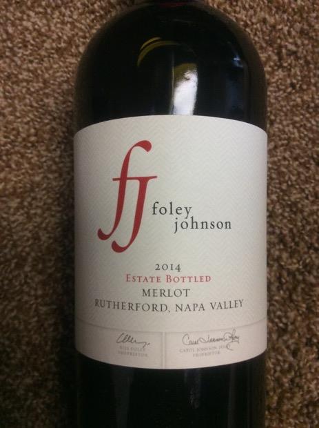 2014 Foley Johnson Merlot, USA, California, Napa Valley, Rutherford ...