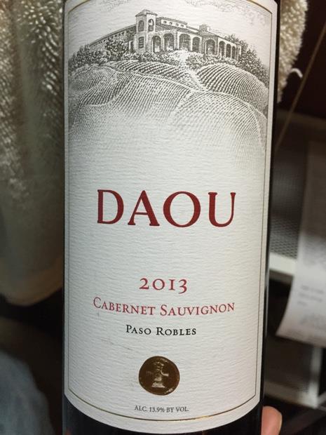 2013 Daou Vineyards Cabernet Sauvignon Paso Robles, USA, California ...