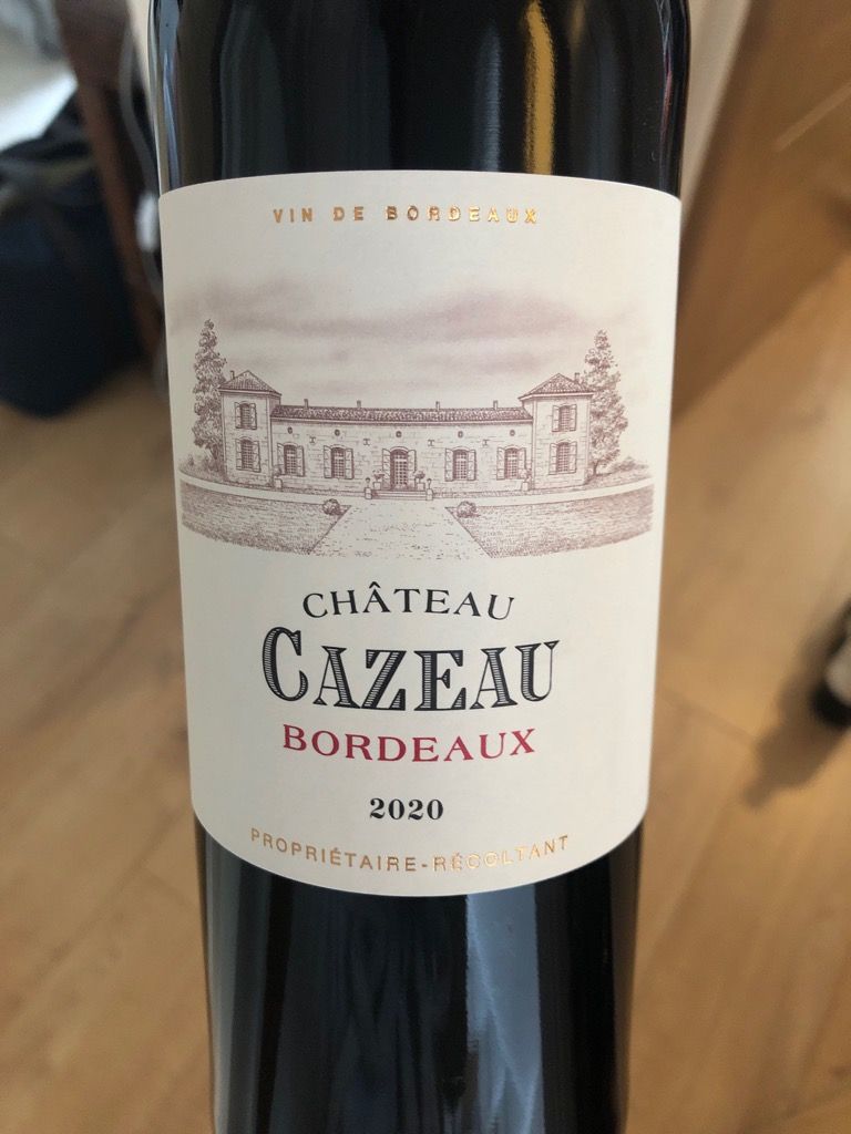 2020 Château Cazeau, France, Bordeaux - CellarTracker