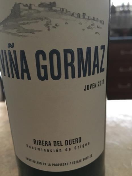 2013 Viña Gormaz Ribera del Duero Catania Joven, Spain, Castilla y León ...