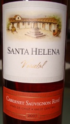 2015 Santa Helena Cabernet Sauvignon Varietal Rosé, Chile, Central ...