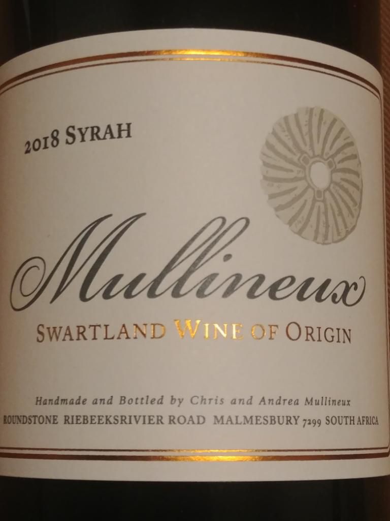 2018 Mullineux Syrah, South Africa, Coastal Region, Swartland - CellarTracker