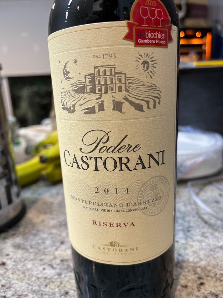 2014 Podere Castorani Montepulciano d'Abruzzo Riserva, Italy, Abruzzi ...