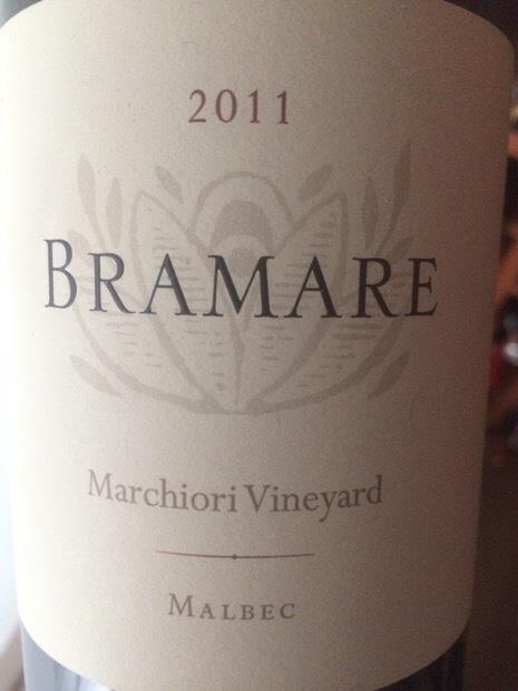 2011 Viña Cobos Malbec Bramare Marchiori Vineyard, Argentina, Mendoza ...