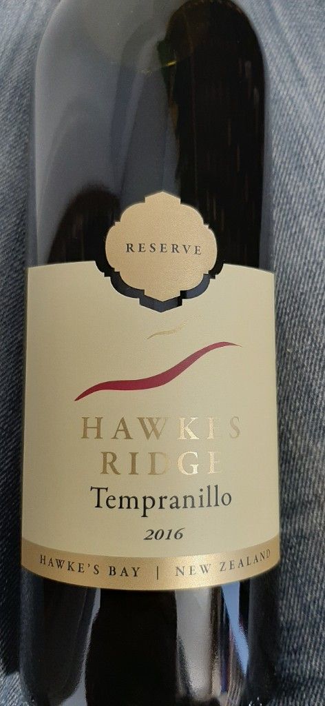2019 Hawkes Ridge Tempranillo Reserve, New Zealand, North Island, Hawke ...