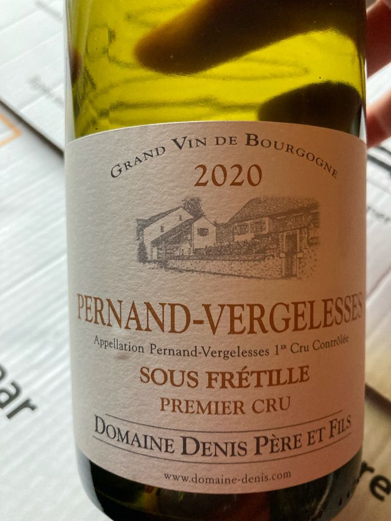 2021 Denis Pere & Fils Pernand-Vergelesses 1er Cru Sous Frétille Blanc ...