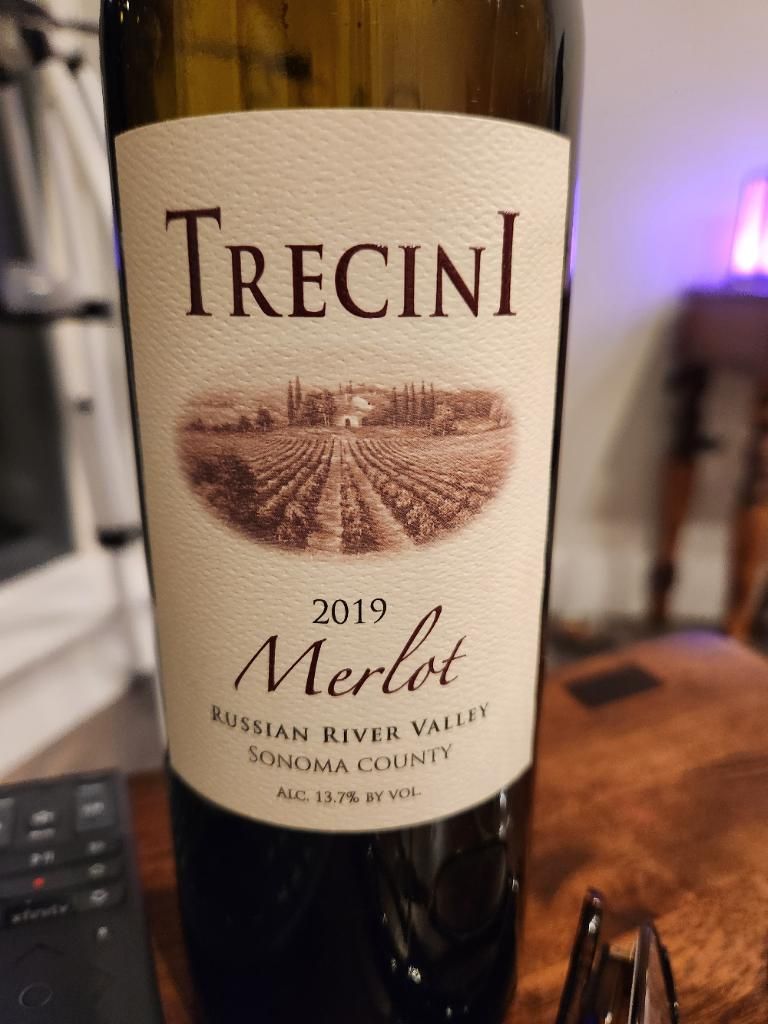 2019 Trecini Cellars Merlot, USA, California, Sonoma County, Russian ...