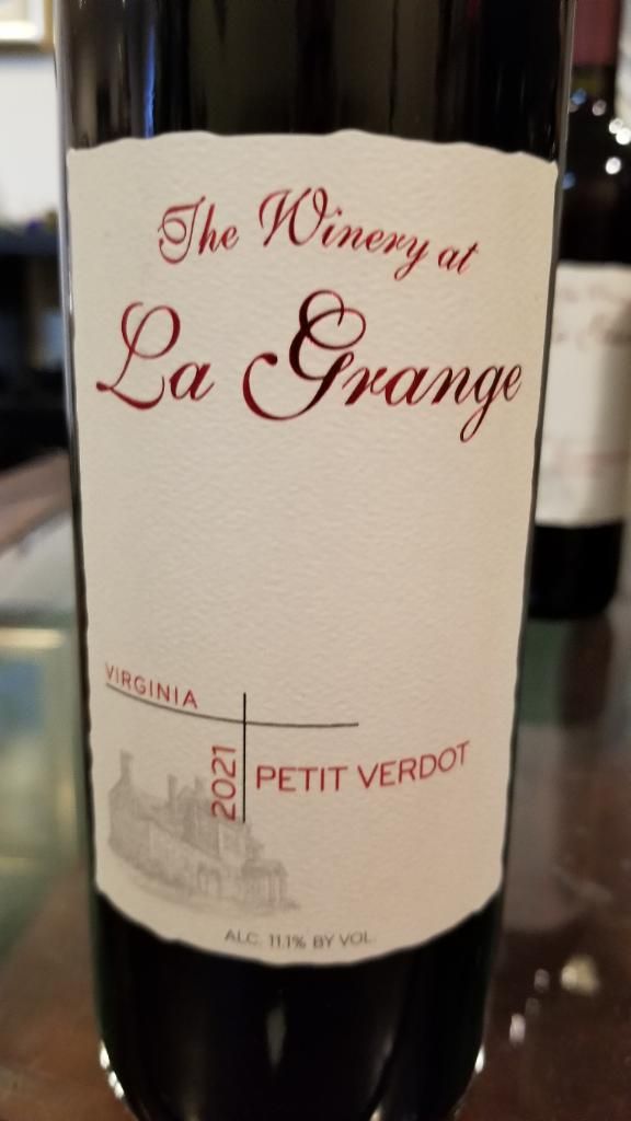2021 The Winery at La Grange Petit Verdot, USA, Virginia, Northern ...