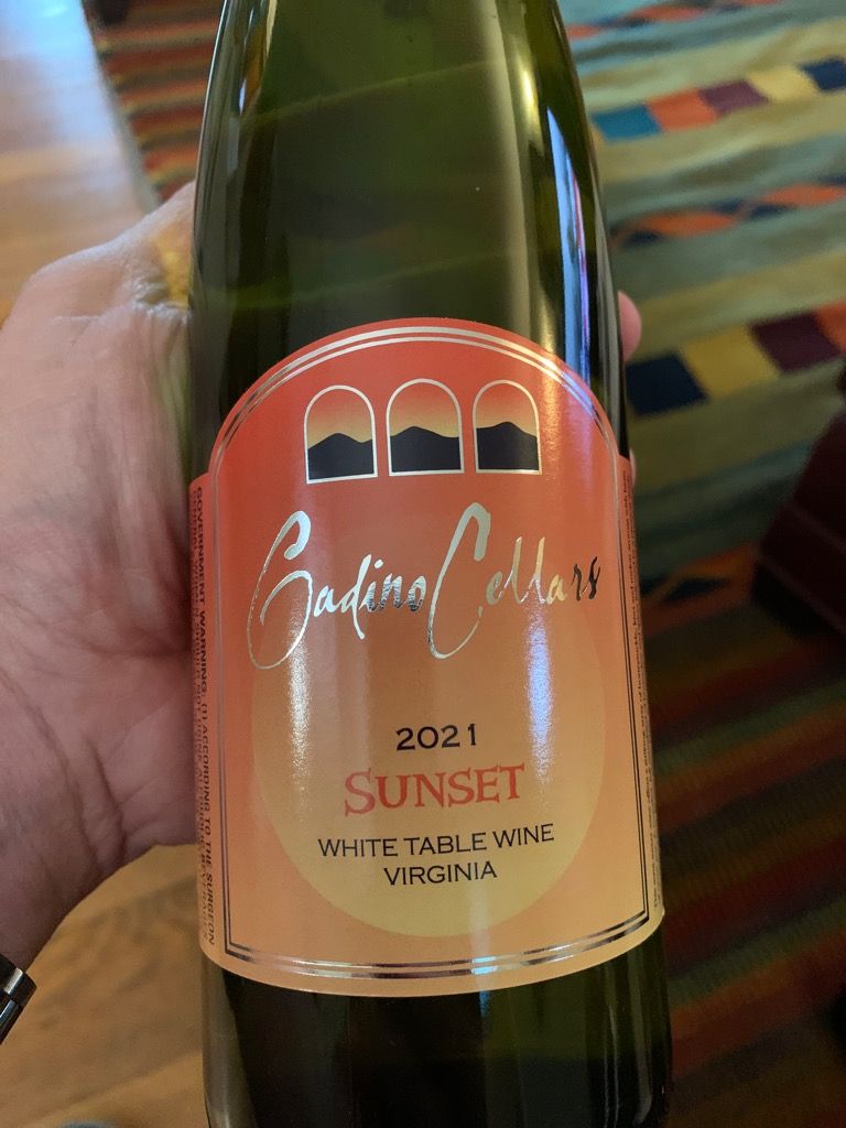 2021 Gadino Cellars Sunset White, USA, Virginia, Northern Virginia ...