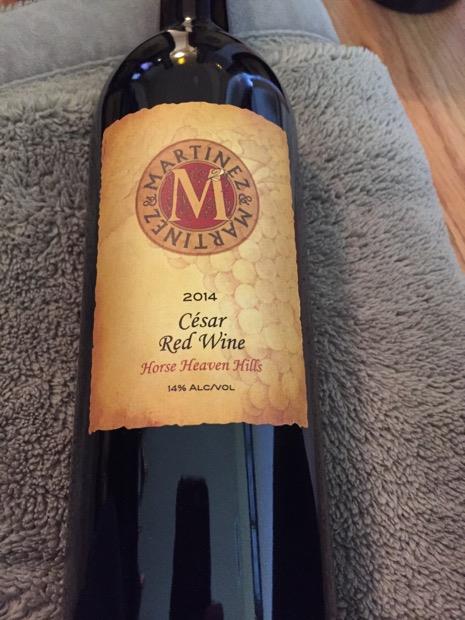 2014 Martinez & Martinez Cesar Red Wine, USA, Washington, Columbia ...