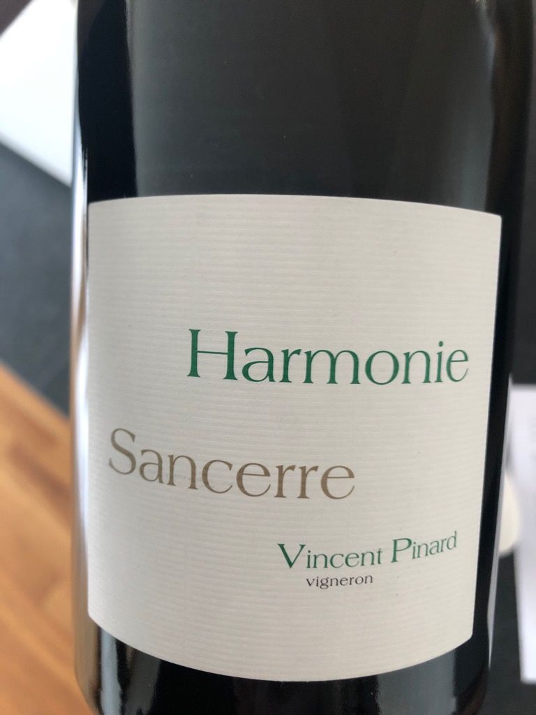 2018 Vincent Pinard Sancerre Harmonie, France, Loire Valley, Upper ...