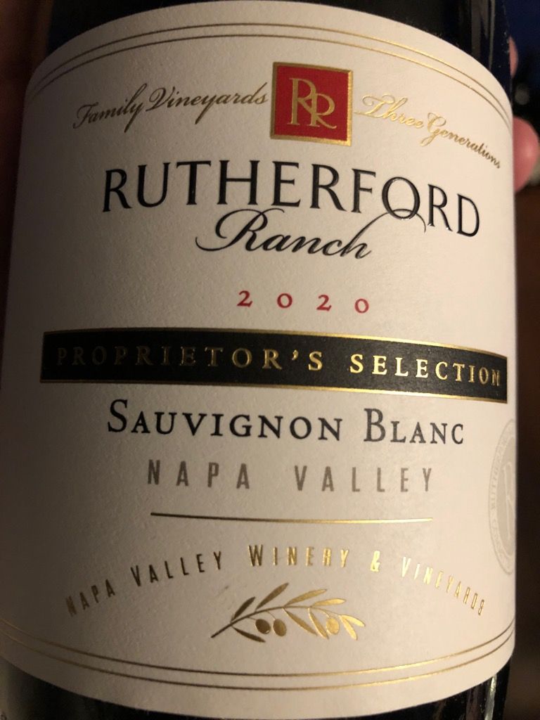 2021 Rutherford Ranch Sauvignon Blanc Proprietor's Selection, USA ...
