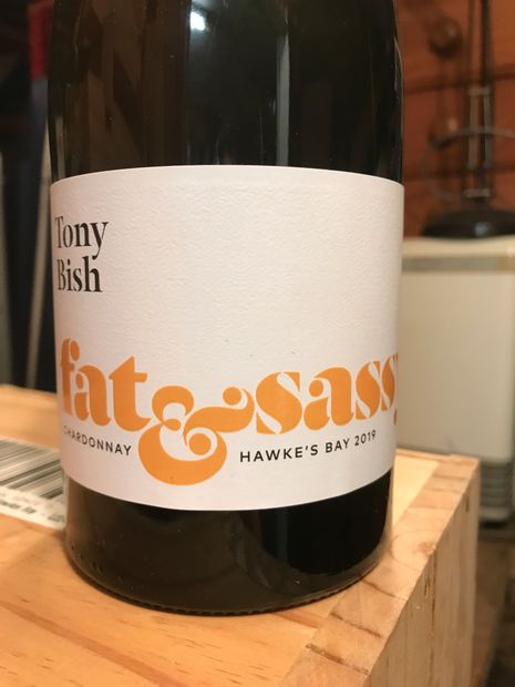 2021 Tony Bish Chardonnay Fat n Sassy, New Zealand, North Island, Hawke ...