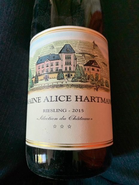 2016 Domaine Alice Hartmann Riesling Sélection du Château Wormeldange ...