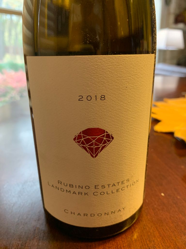2018 Rubino Estates Winery Chardonnay Landmark Collection, USA ...