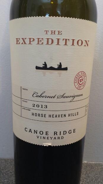 2013 Canoe Ridge Cabernet Sauvignon The Expedition Horse Heaven Hills ...