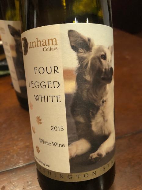 2016 Dunham Cellars Four Legged White, USA, Washington, Columbia Valley ...