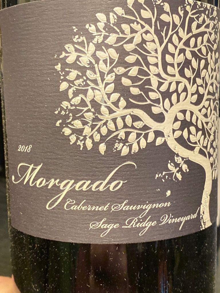 2018 Morgado Cellars Cabernet Sauvignon Sage Ridge Vineyard, USA ...