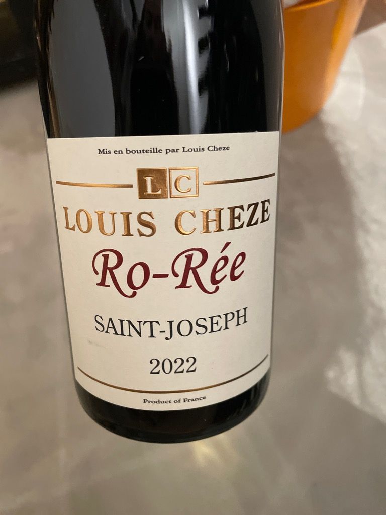 2023 Domaine Louis Cheze St. Joseph Cuvée Ro-Rée, France, Rhône ...