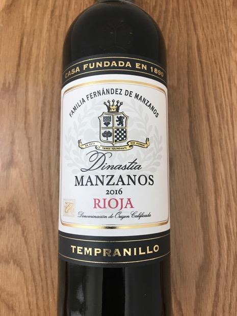 2016 Dinastía Manzanos Tempranillo Rioja, Spain, La Rioja, Rioja ...