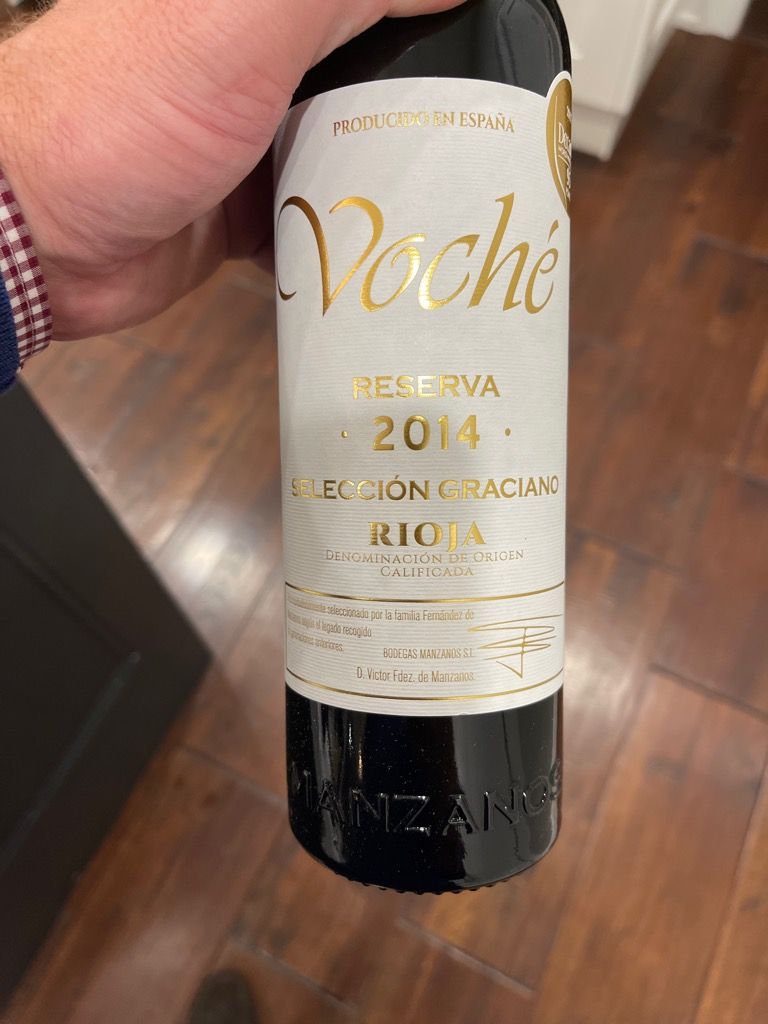 2014 Bodegas Manzanos Graciano Rioja Voché Selección Reserva, Spain, La ...