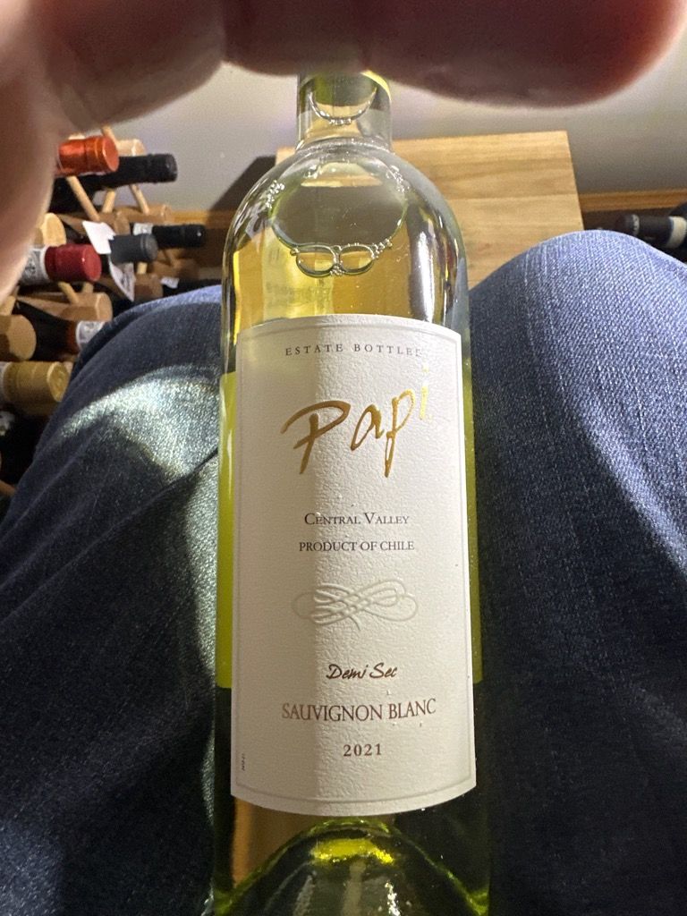 2021 Papi Sauvignon Blanc Demi-Sec, Chile, Central Valley - CellarTracker