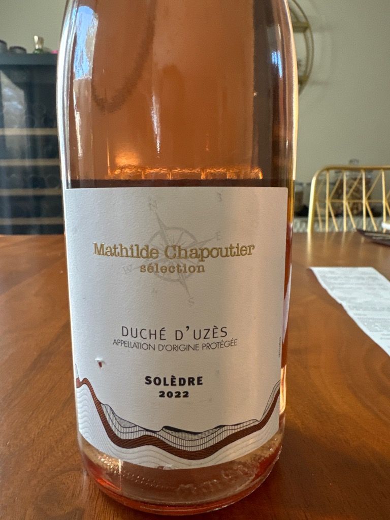 2023 Mathilde Chapoutier Duché d'Uzès Solèdre, France, Rhône, Southern ...