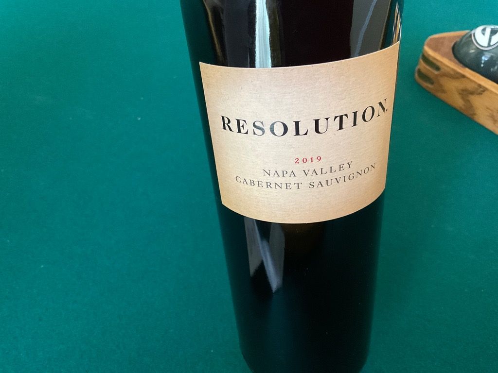 2019 Resolution Wines Cabernet Sauvignon, USA, California, Napa Valley ...
