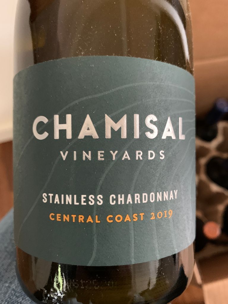2019 Chamisal Vineyards Chardonnay Stainless, USA, California, Central ...