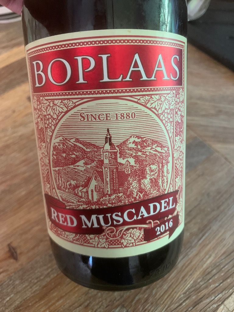2016 Boplaas Red Muscadel, South Africa, Klein Karoo, Calitzdorp ...