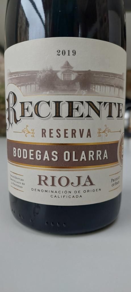 2019 Bodegas Olarra Rioja Reciente Reserva, Spain, La Rioja, Rioja ...