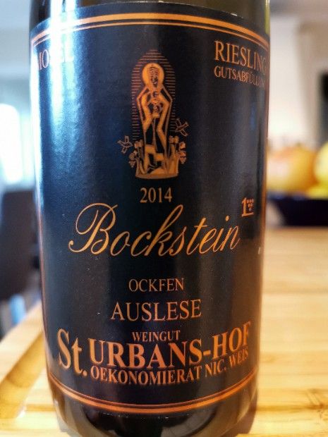 2019 Nik Weis / St. Urbans-Hof Ockfener Bockstein Riesling Auslese ...