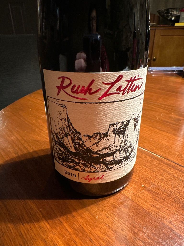 2019 Rush Lattin Cellars Syrah, USA, Washington, Columbia Valley ...