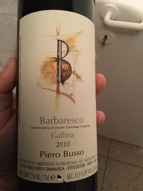 2009 Piero Busso Barbaresco Gallina, Italy, Piedmont, Langhe ...