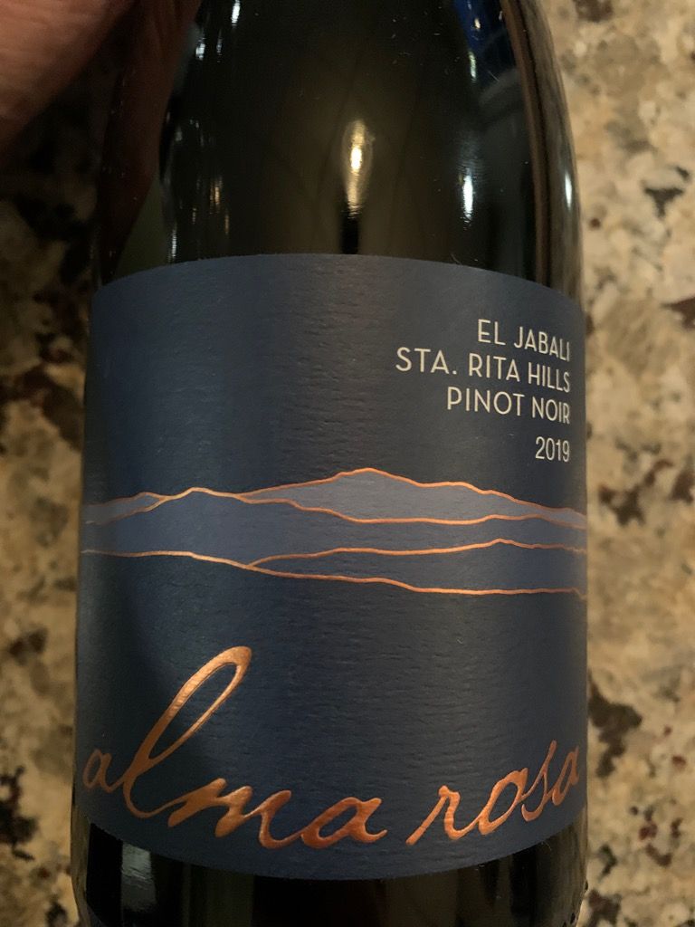 2019 Alma Rosa Pinot Noir El Jabali Vineyard, USA, California, Central ...