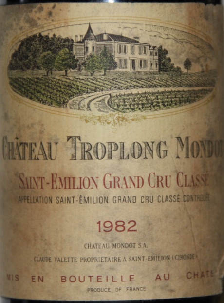 1982 Château Troplong Mondot, France, Bordeaux, Libournais, St. Émilion Grand Cru - CellarTracker