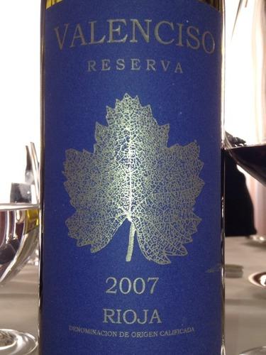 2007 Compañía Bodeguera Valenciso Rioja Reserva, Spain, La Rioja, La ...