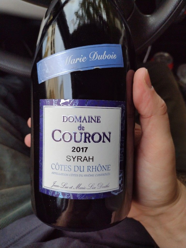 2017 Domaine de Couron Côtes du Rhône Cuvée Marie Dubois, France, Rhône ...