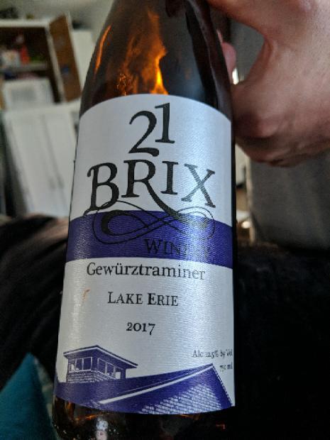 2017 21 Brix Winery Gewürztraminer, USA, New York, Lake Erie ...