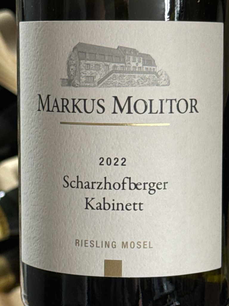 2023 Markus Molitor Scharzhofberger Riesling Kabinett (Golden Capsule ...