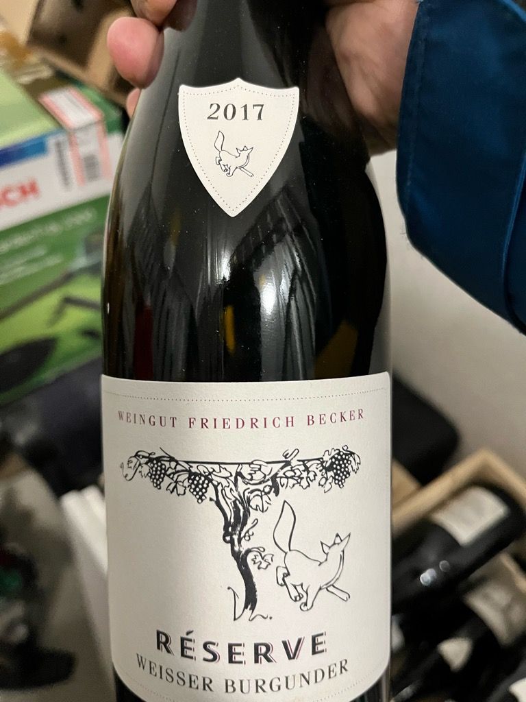 2016 Friedrich Becker Weißer Burgunder Reserve, Germany, Pfalz ...