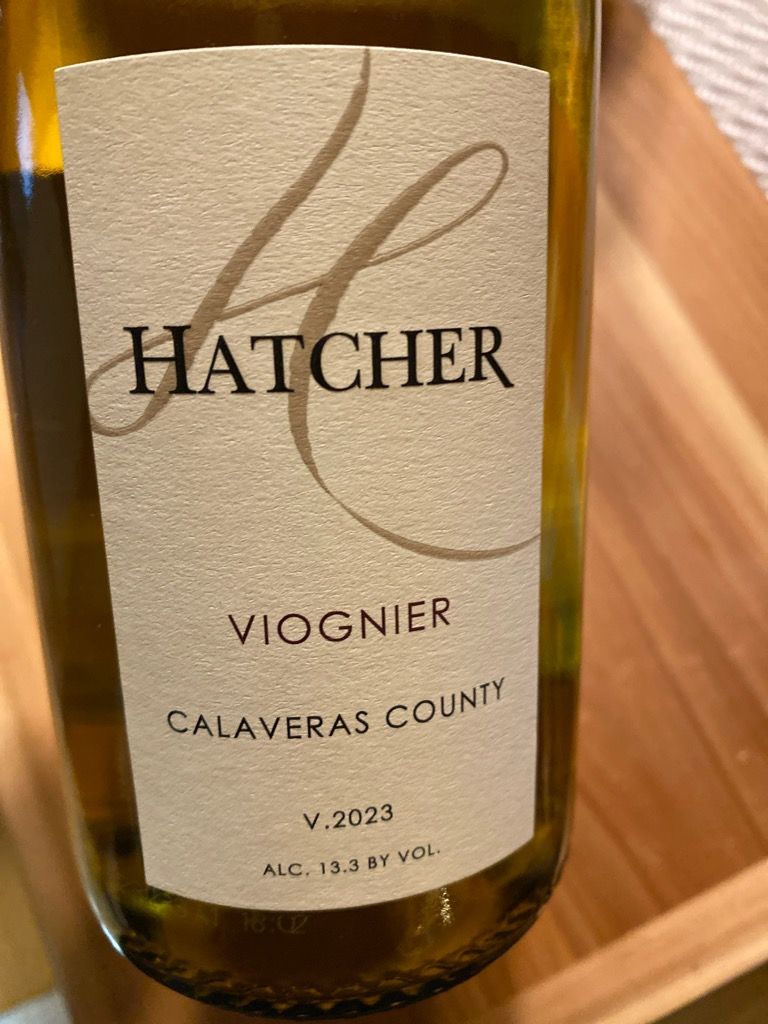 2020 Hatcher Winery Viognier, USA, California, Sierra Foothills ...